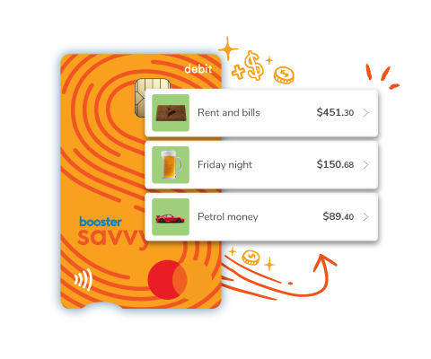 Booster Savvy | Learns how you spend and helps you save better.
