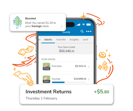 Booster Savvy | Learns how you spend and helps you save better.