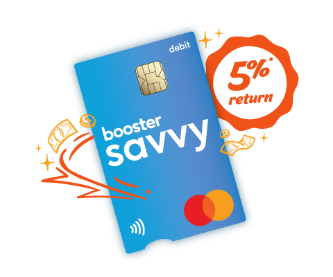 Booster Savvy | Learns how you spend and helps you save better.